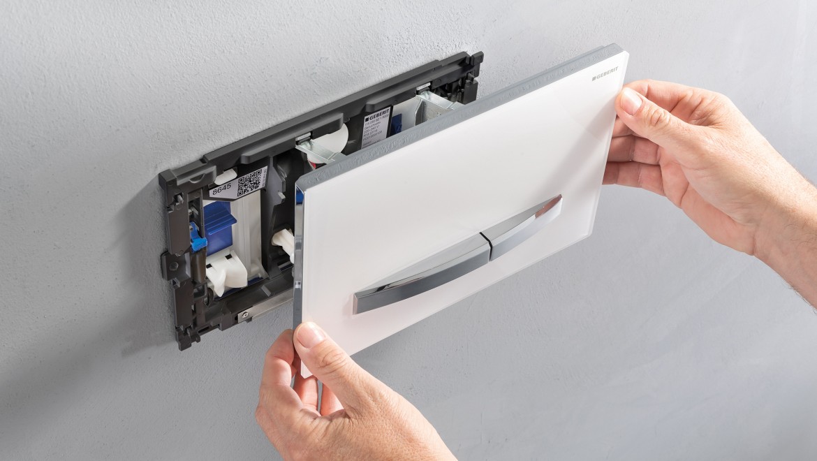 Geberit actuator plates, flush plates and WC flush controls | Geberit